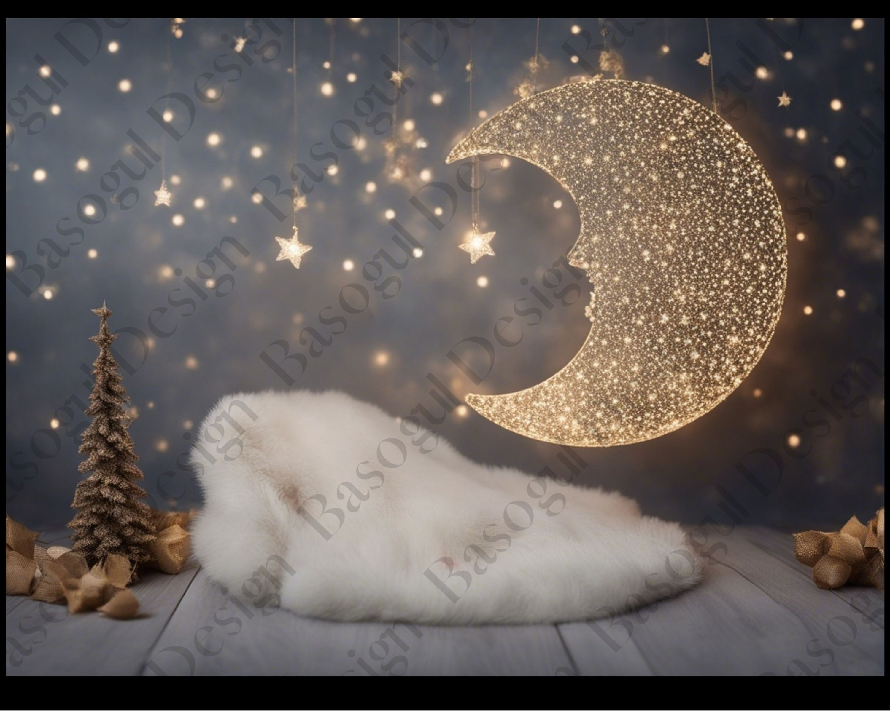Moon Newborn Digital Backdrop: newborn DIGITAL - Etsy