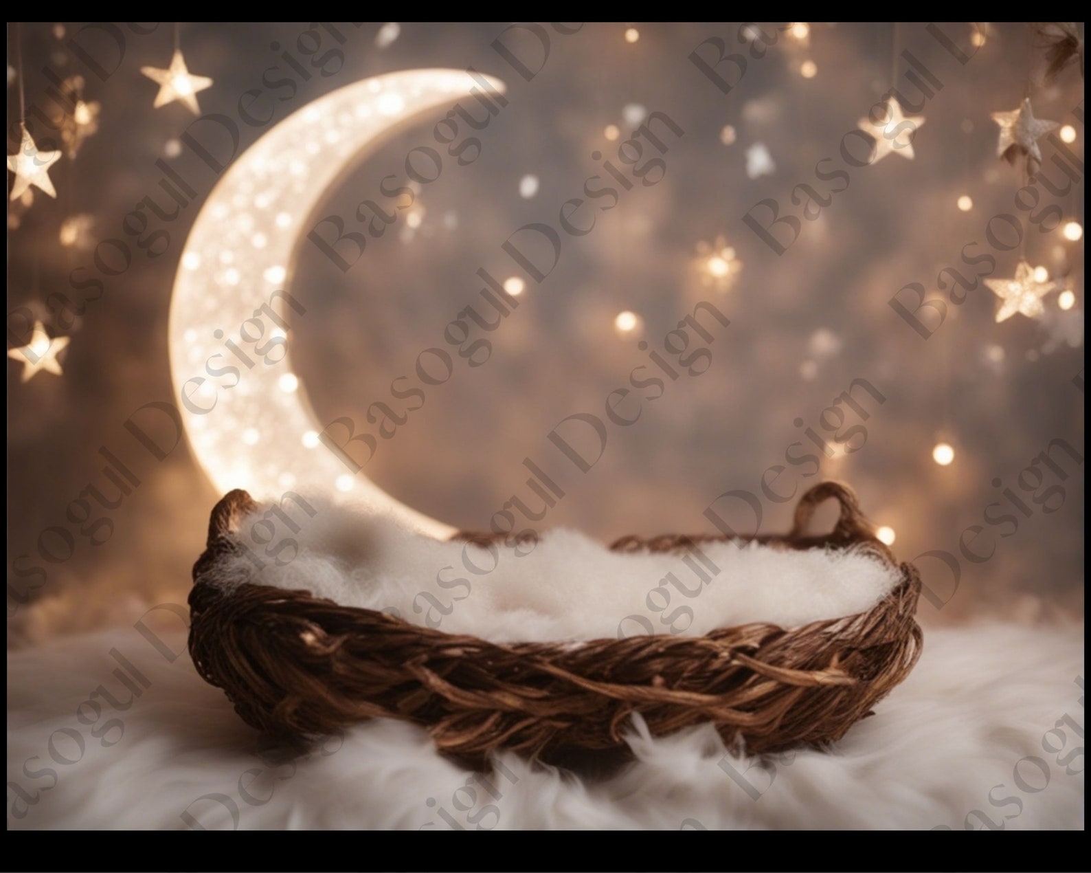 Moon Newborn Digital Backdrop: newborn DIGITAL - Etsy