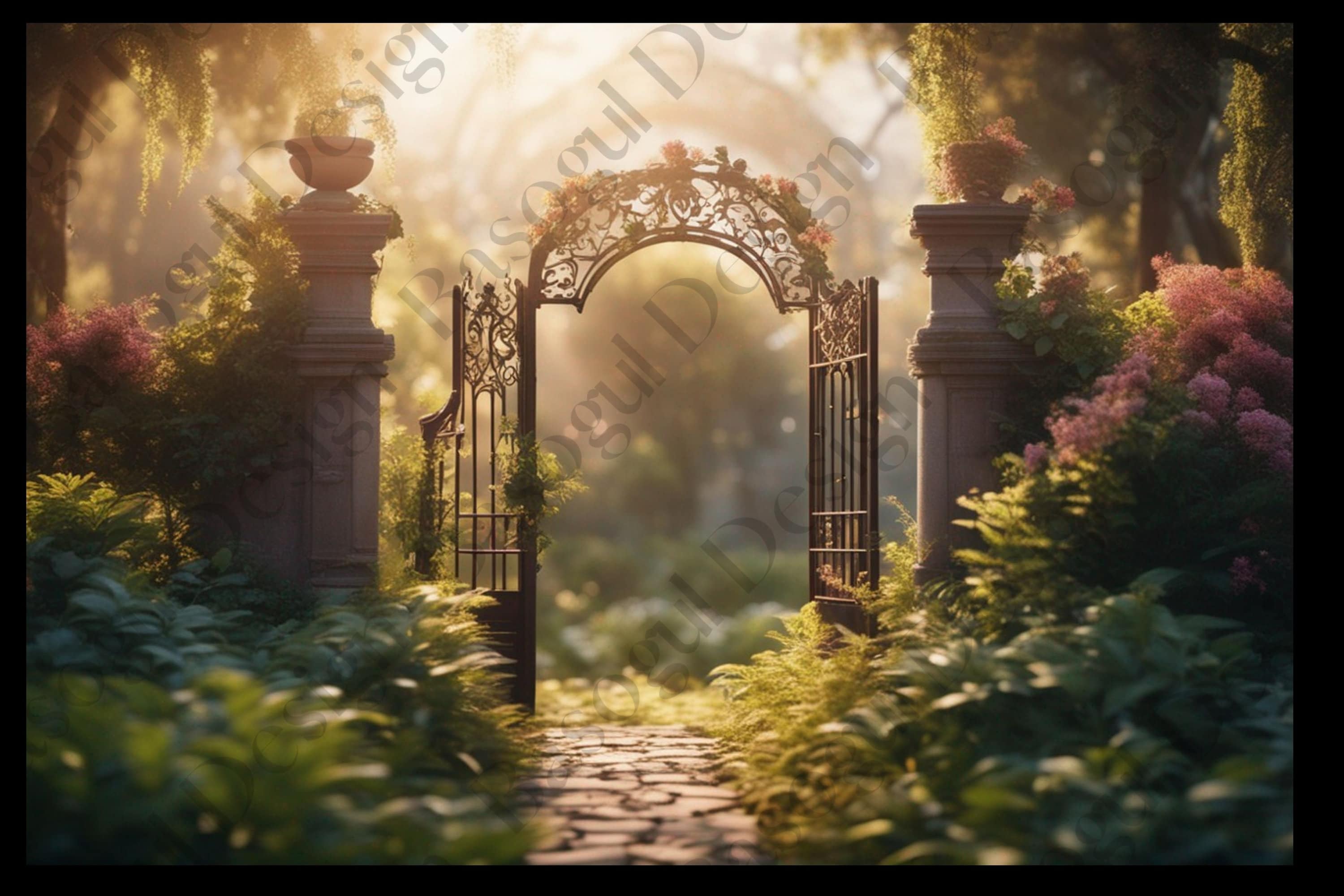 Garden Wedding Backdrop, Maternity Backdrop Forest Photo Shoot Portrait ...