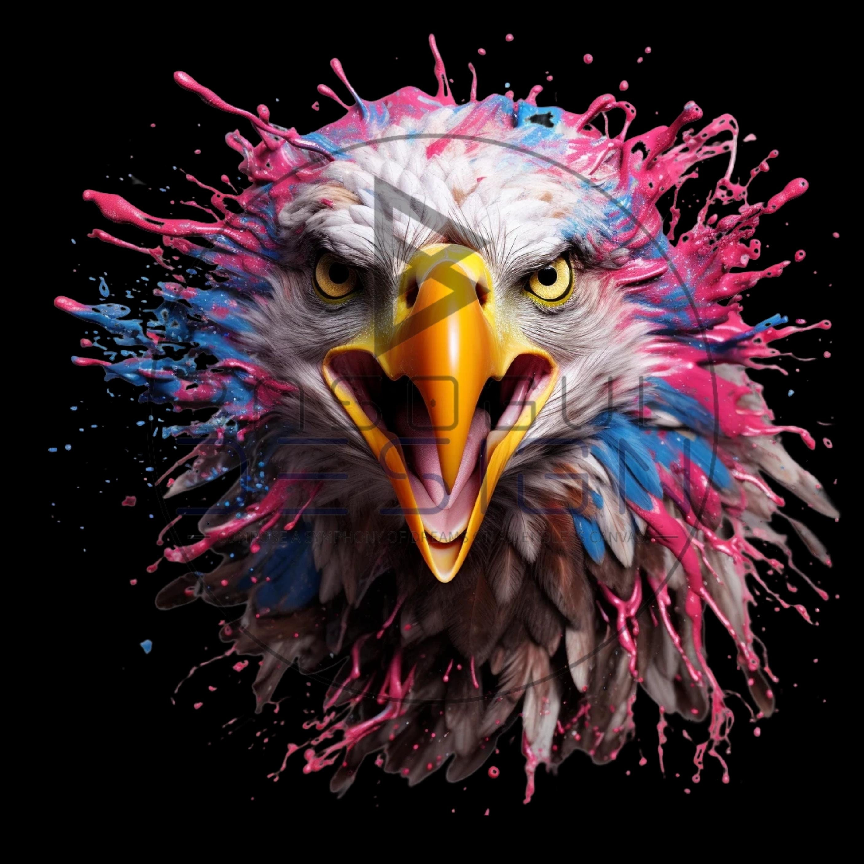 Eagle Clipart Png, 3d Colorful Eagle Clipart, Printable Eagle for ...