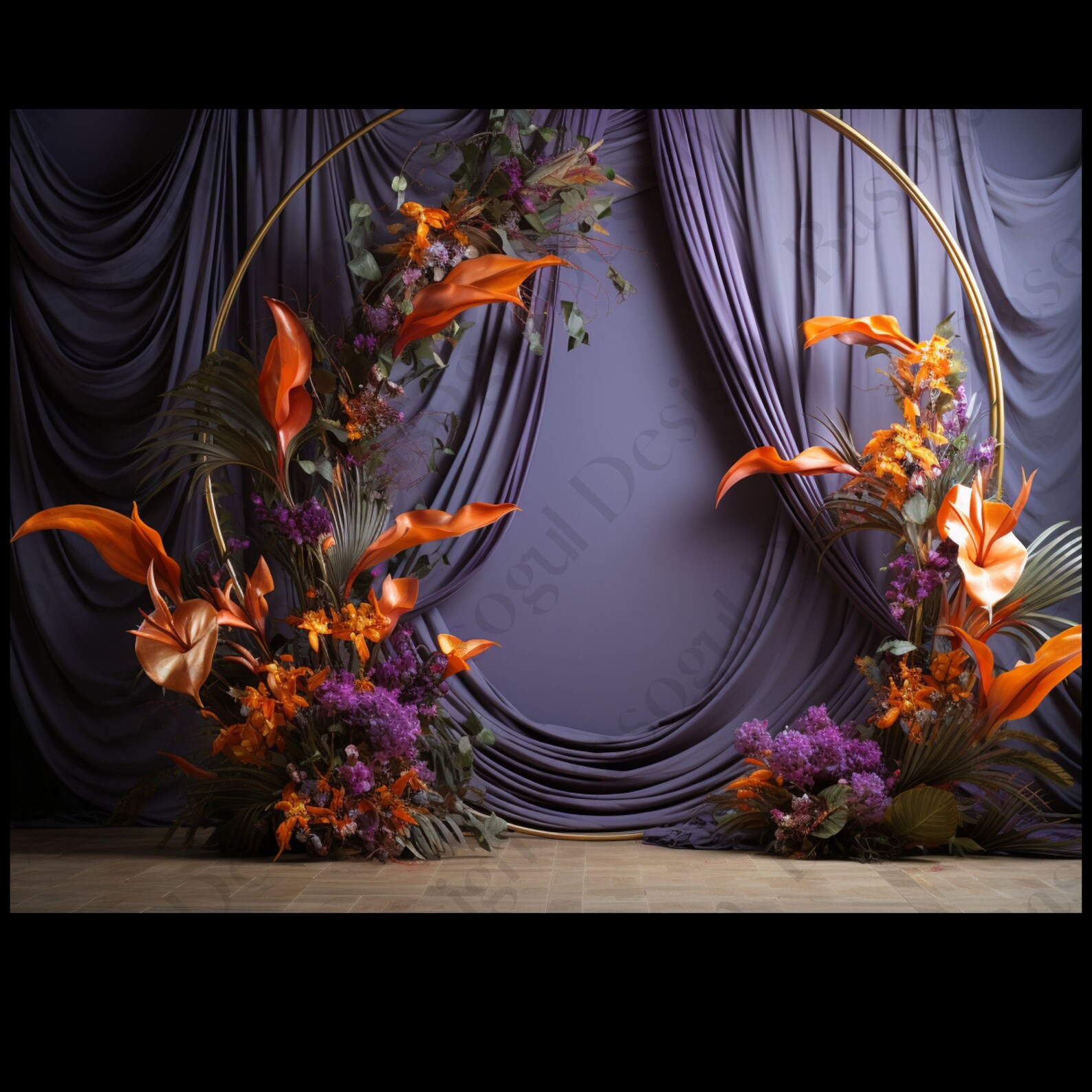 Bird of Paradise Maternity Digital Backdrop Photography Background ...