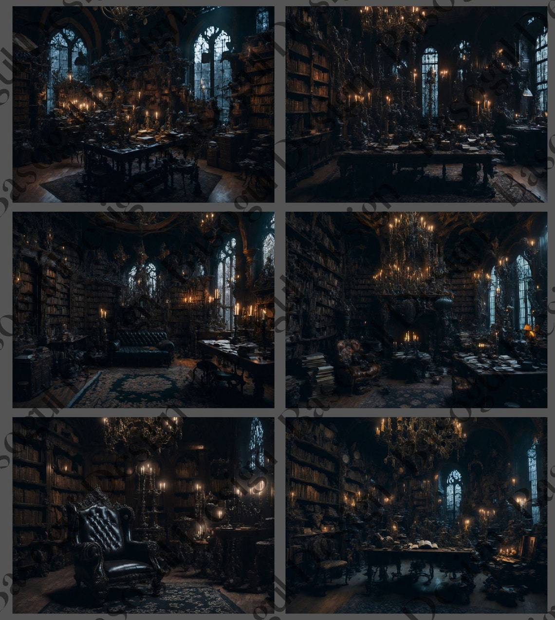 Dark Academia Digital Backdrop Library Photography Backdrop Maternity ...