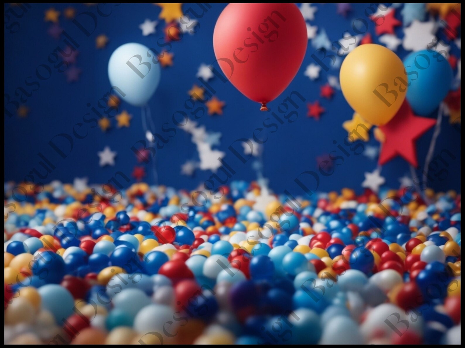 Baby Birthday Party Digital Backdrop Photography Background Birthday ...