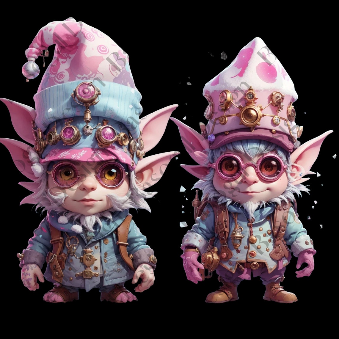 Steampunk Christmas Goblin Clipart Png 3d Chibi Goblin Clipart Cute ...