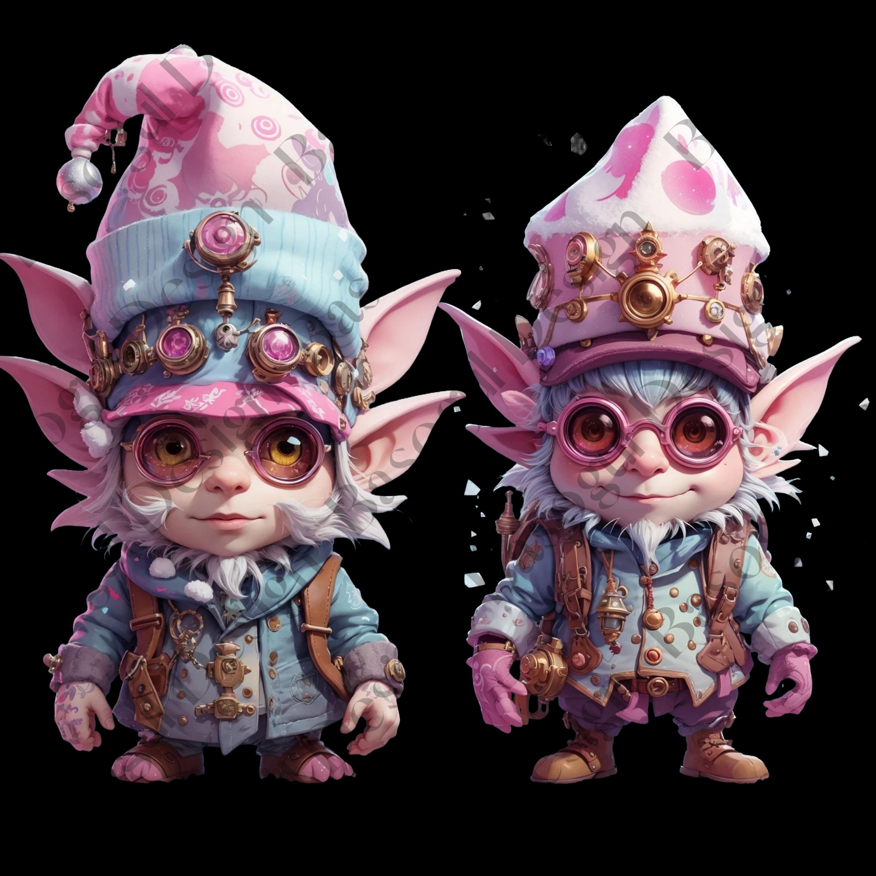 Steampunk Christmas Goblin Clipart Png 3d Chibi Goblin Clipart Cute ...