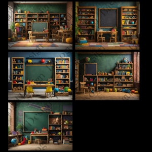 Back to School Digital Backdrops, Composite Photography, Modern ...