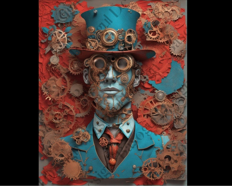 Steampunk Man Clipart: steampunk MAN Clipart - Etsy