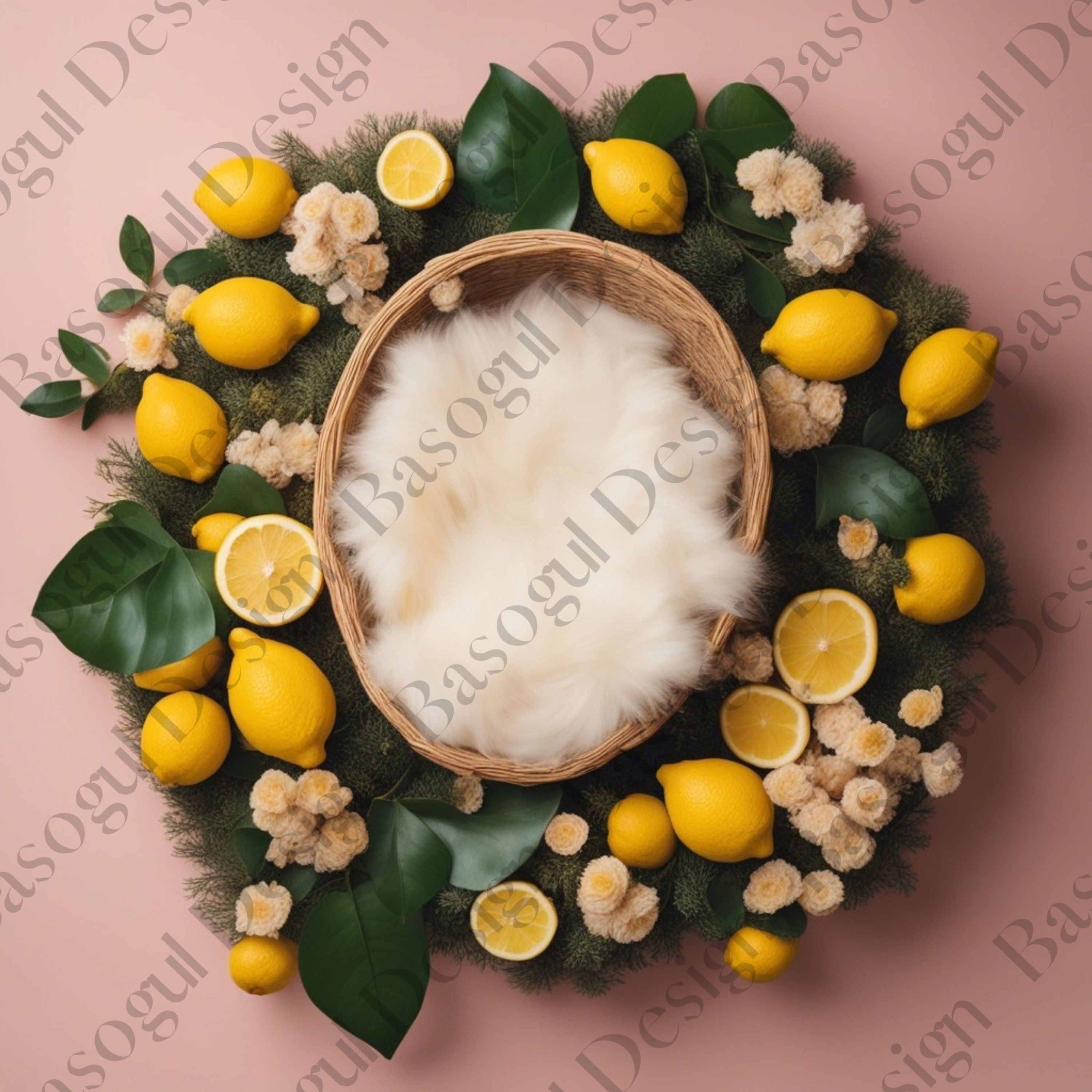 Lemon Newborn Digital Backdrop Photography Background Newborn Baby Boy ...