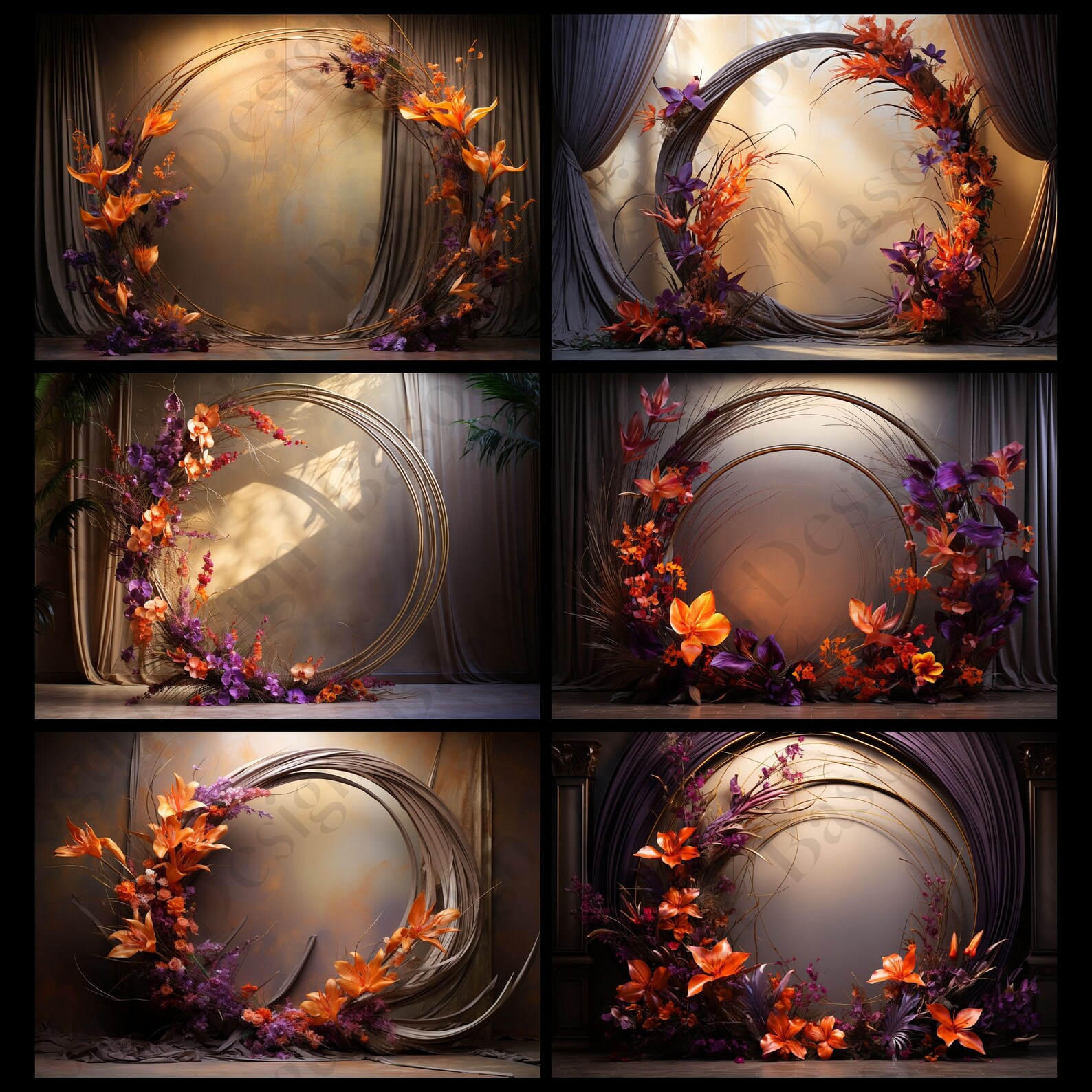 Bird of Paradise Maternity Digital Backdrop Photography Background ...