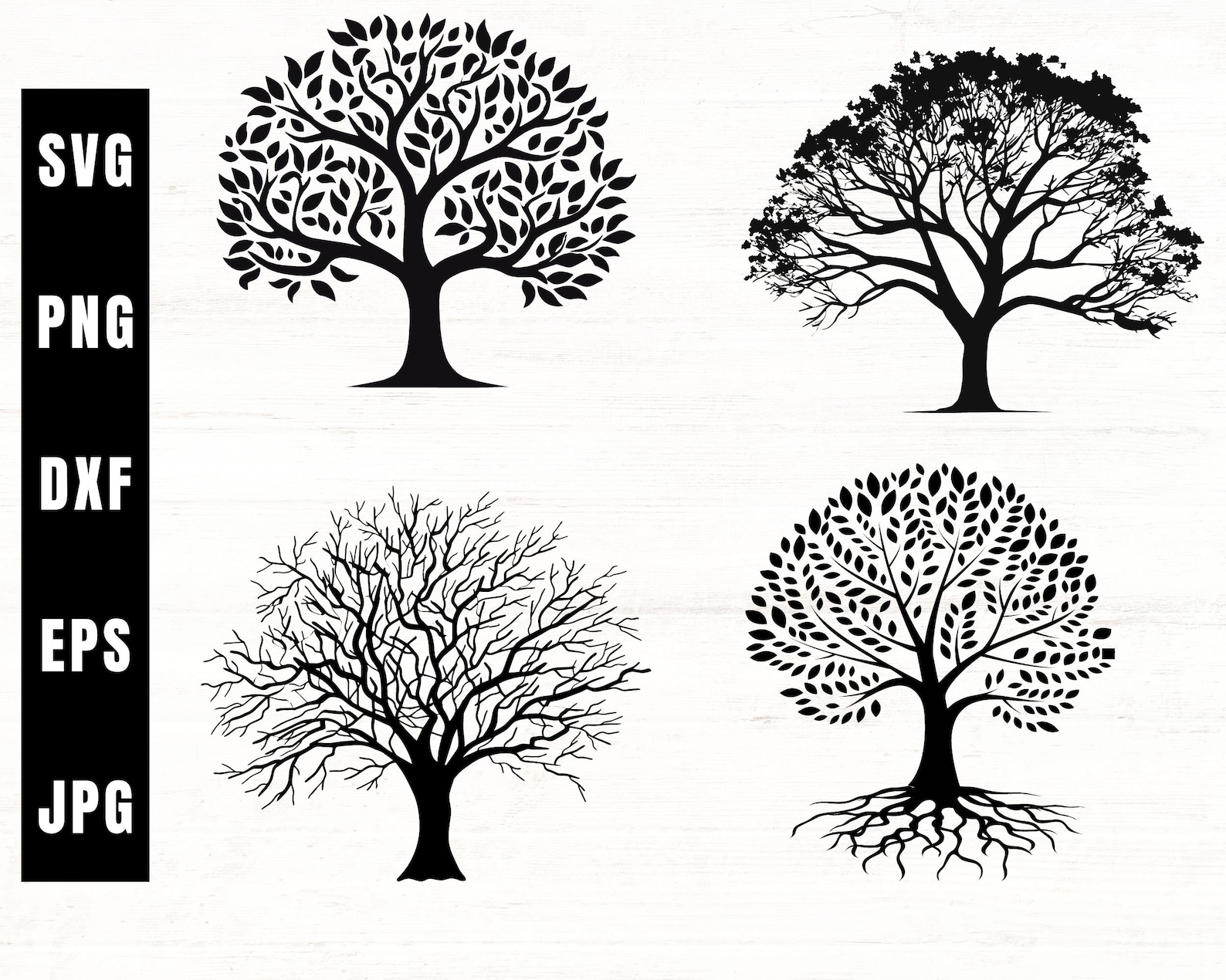 Tree Svg Bundle, Family Tree Svg Bundle, Tree Roots Svg, Our Roots SVG ...