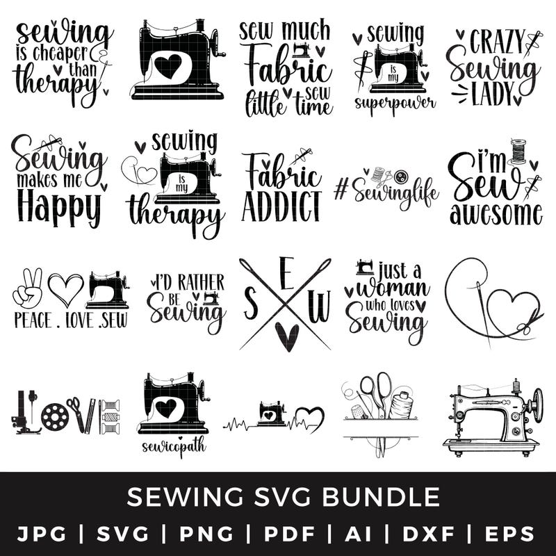 Sewing Svg - Etsy