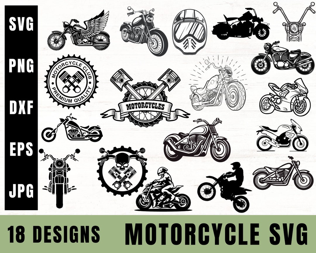 Motorcycle SVG Bundle, Motor Bike Svg, Motorcycle Clipart, Motorcycle ...