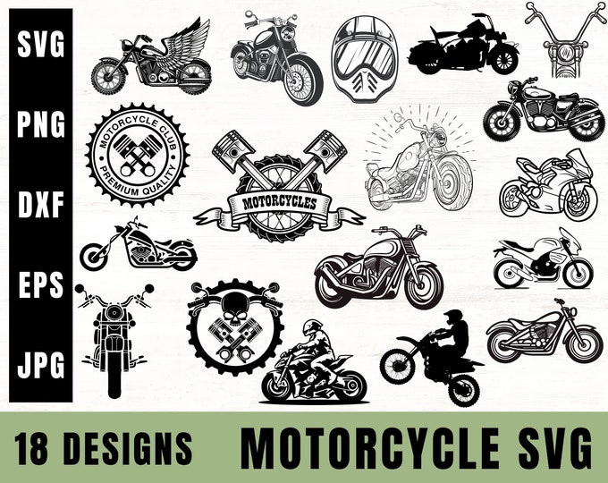 Motorcycle SVG, Motor Bike Svg, Motorcycle Clipart, Motorcycle Files ...