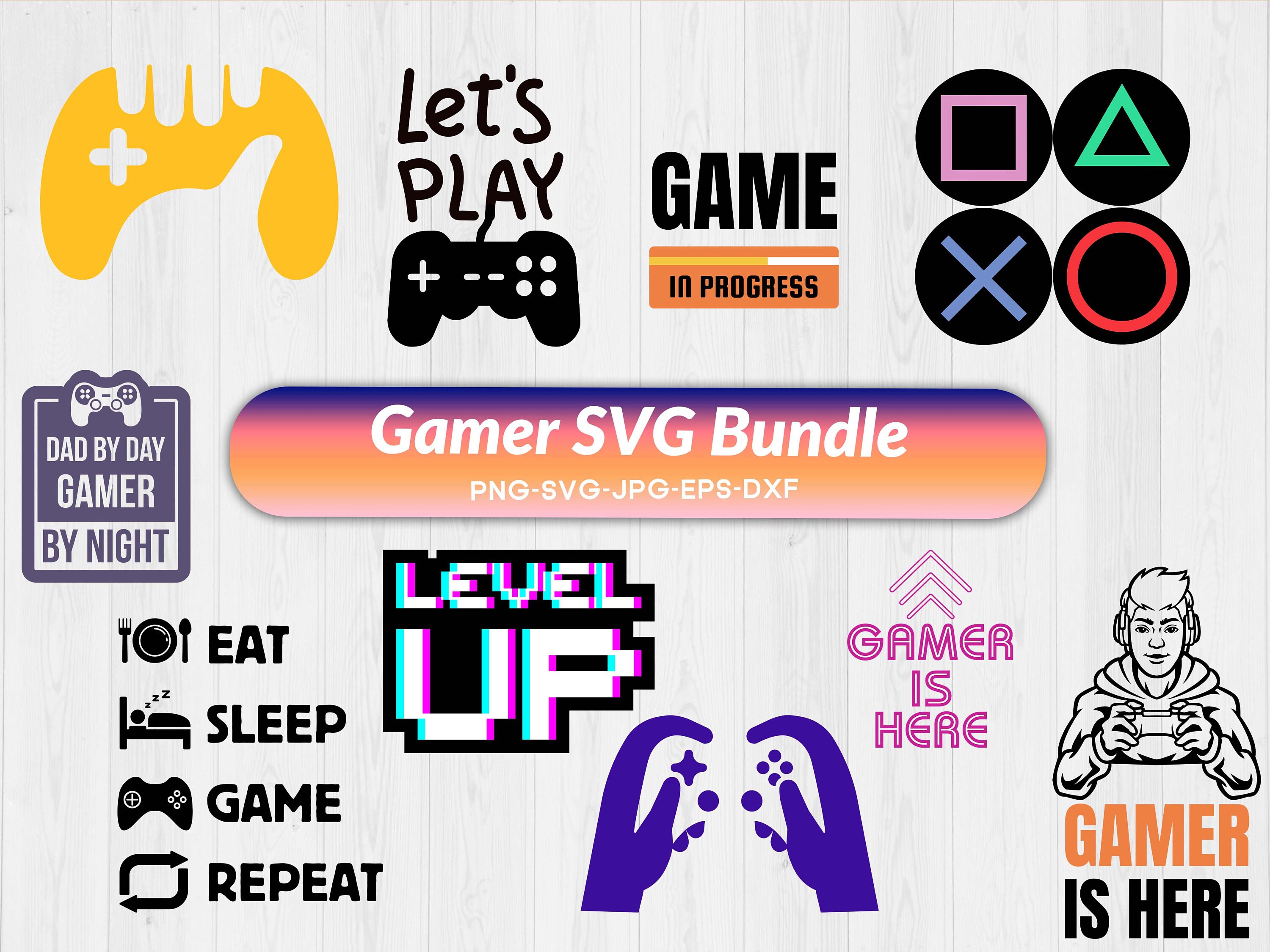 10 Gamer SVG Bundle, Video Games Svg, Boys Shirt Svg, Gaming Svg Bundle ...