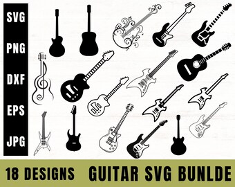 Guitar Svg Bundle, Guitar SVG, Guitar Note Svg, Music Svg Bundle ...