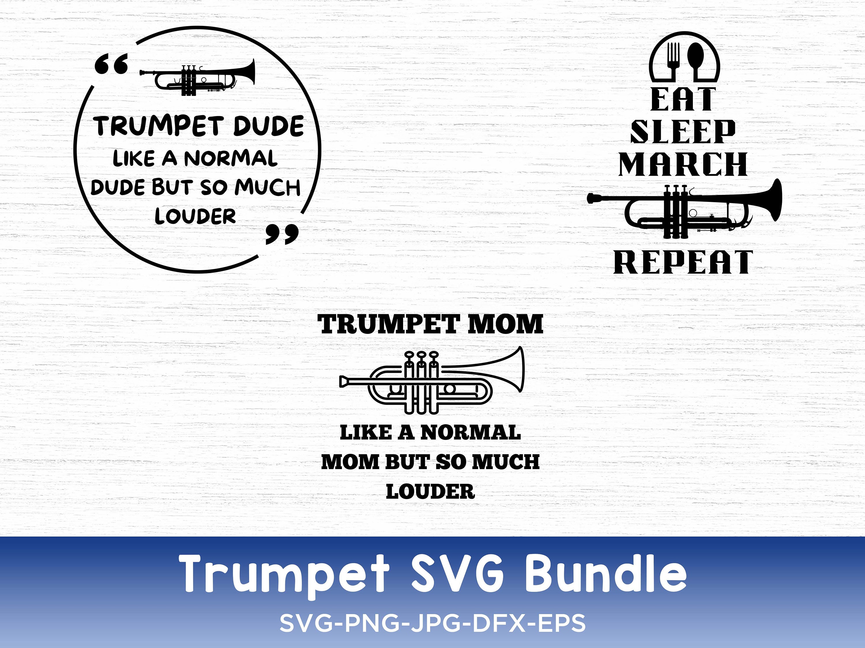 Trumpet SVG Bundle, Svg Files for Cricut, Trumpet Silhouette, Trumpet ...