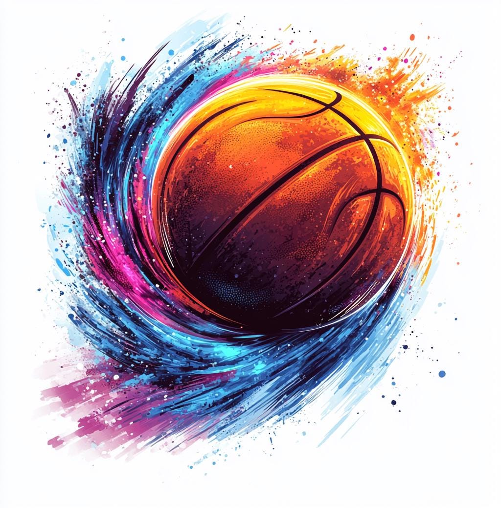 Set of 9 Basketball Clipart, 9 High-quality Pngs, Dynamic Swift ...