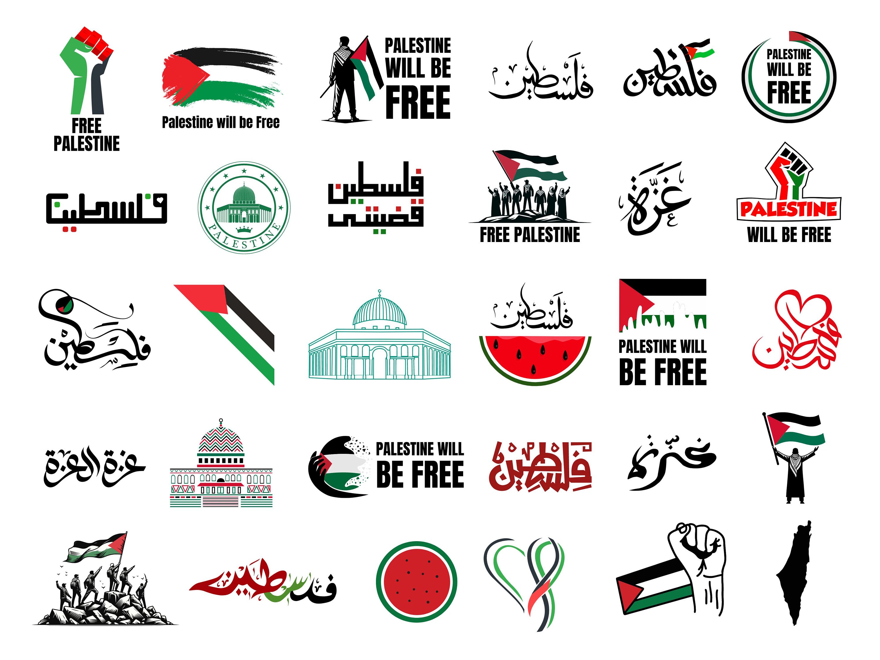 Palestine Svg Bundle, Palestine Png, Palestine Shirts Svg, Freedom for ...