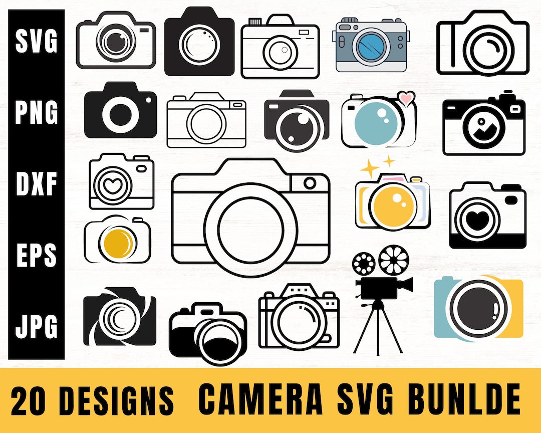 Camera SVG Bundle, Photography SVG, Photos Svg, Camera Clipart, Camera ...