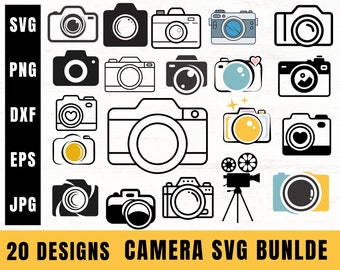 Camera SVG Bundle, Photography SVG, Photos Svg, Camera Clipart, Camera ...
