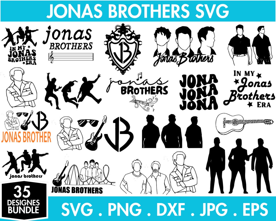 Jonas Brothers SVG Bundle, Jonas Retro 90'S, Concert 2023 Retro Gift ...
