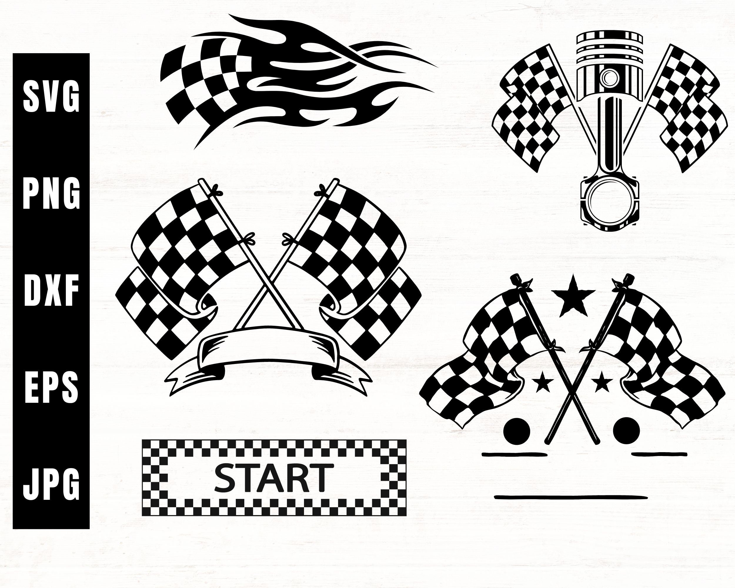 Race Flag Svg Bundle Race Flag Clipart Race Flag Svg Racing Flag Svg