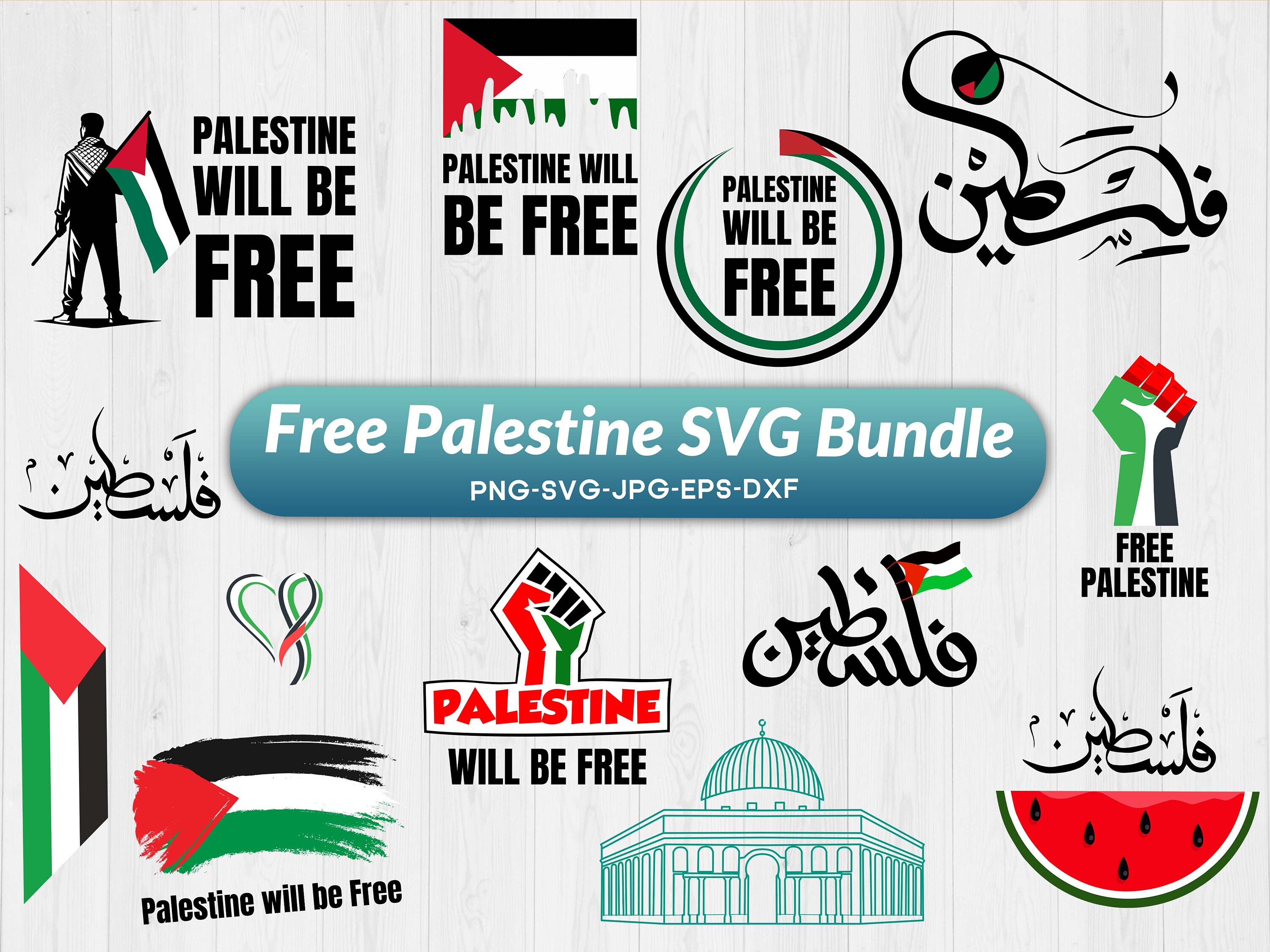 Palestine Svg Bundle, Palestine Png, Palestine Shirts Svg, Freedom for ...