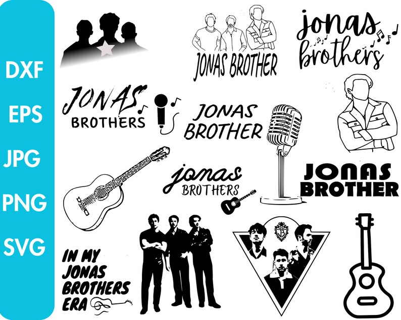 Jonas Brothers SVG Bundle, Jonas Retro 90'S, Concert 2023 Retro Gift ...