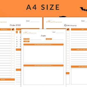 Editable Halloween Planner, Halloween Party Planner, Halloween Planner ...