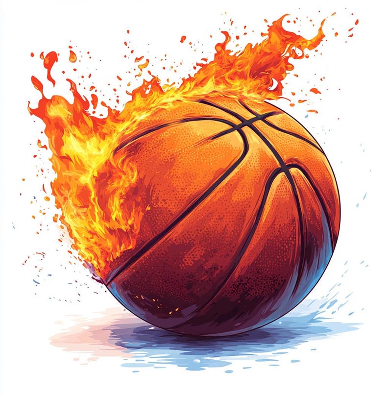 Set of 9 Basketball Clipart, 9 High-quality Pngs, Dynamic Swift ...