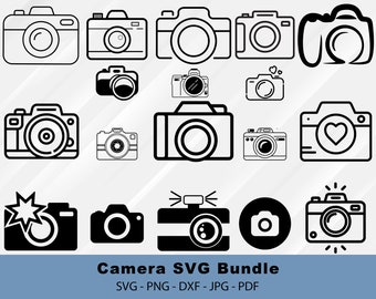 Camera SVG Bundle, Photography SVG, Photos Svg, Camera Clipart, Camera ...