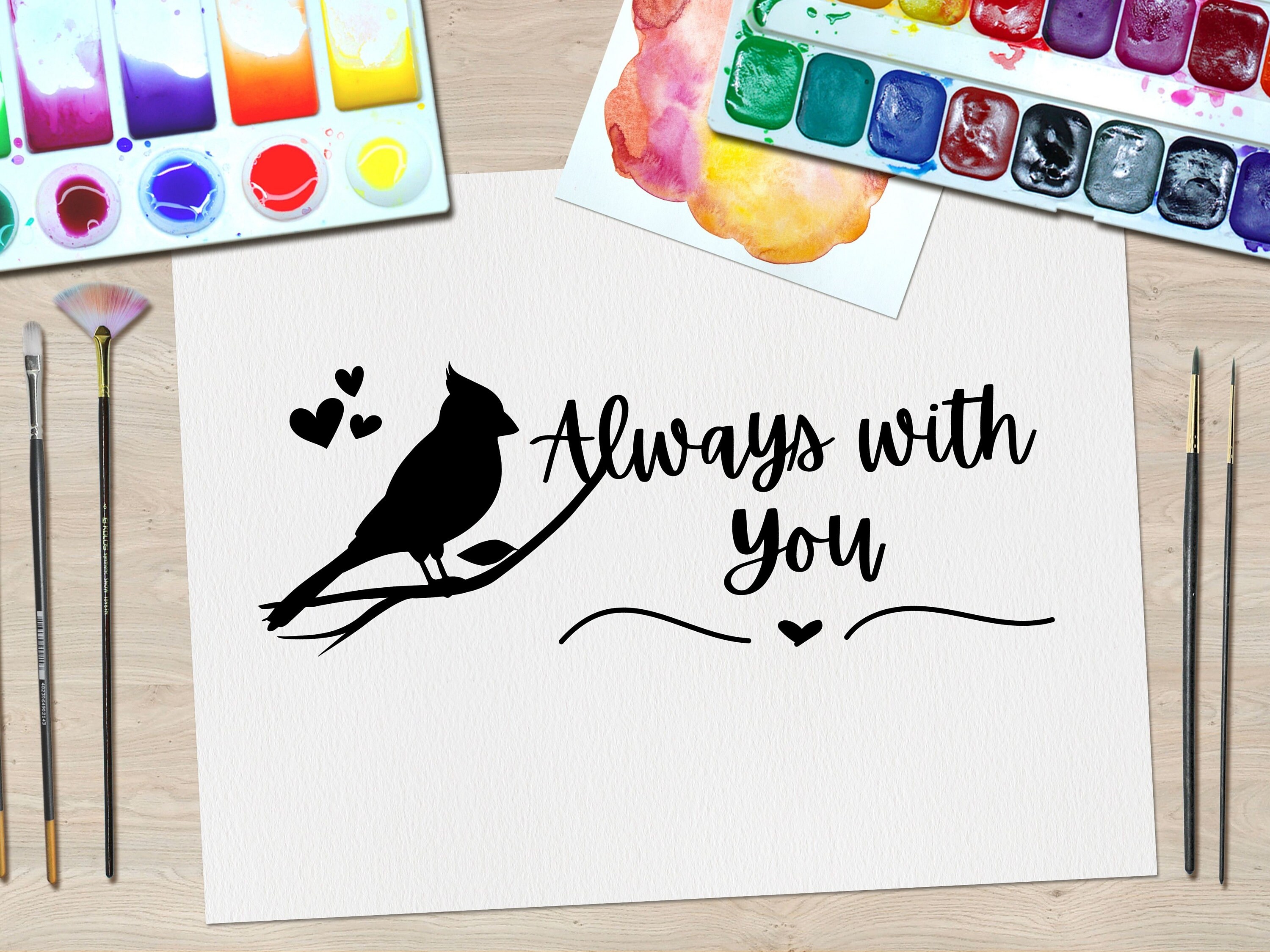 Cardinal Memorial SVG, Memorial SVG, Cardinal SVG, Red Cardinal Heart ...