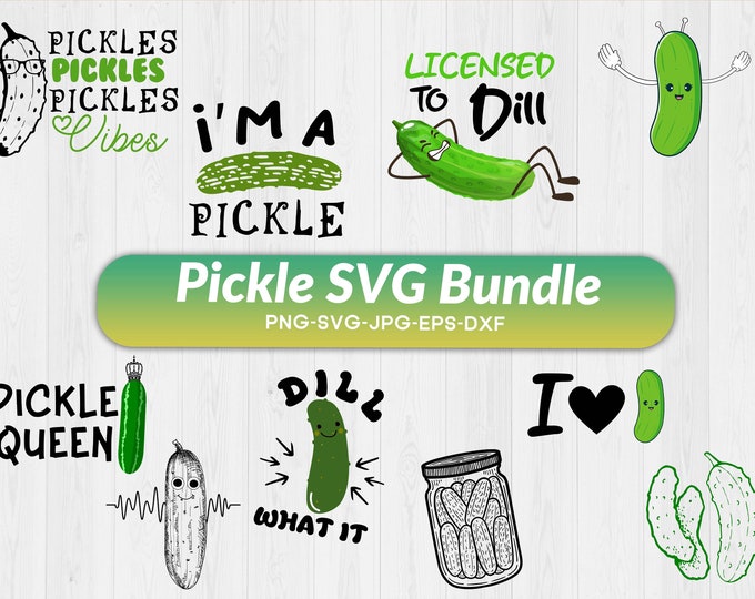 Pickle Svg, Pickle Png, Pickles Svg, Pickles Png Dill With It - Etsy Canada