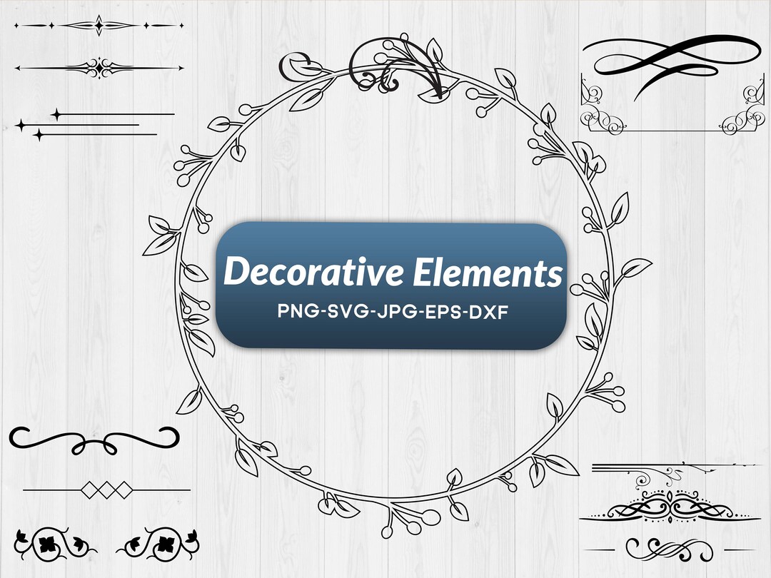 Decorative Elements Svg, Design Elements Svg, Ornaments Svg, Flourishes ...