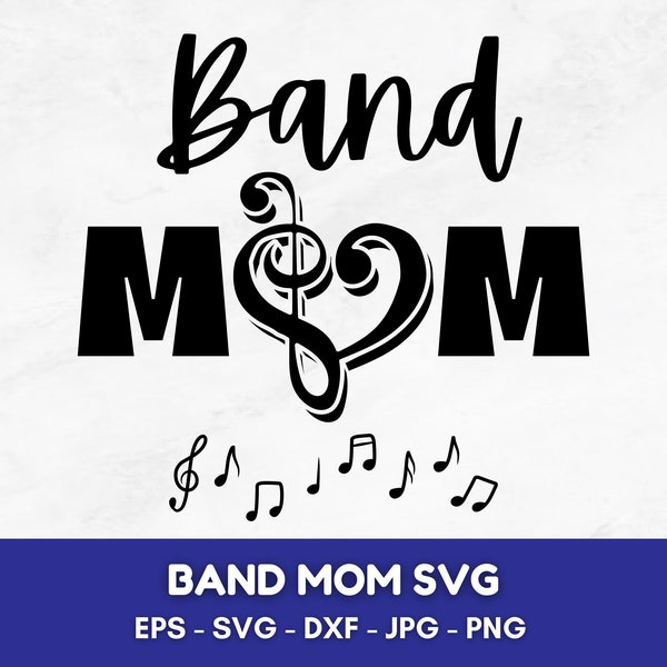 Band Mom Svg - Etsy
