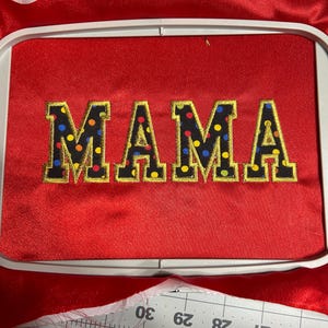 Digital Embroidery File || MAMA Applique - Etsy