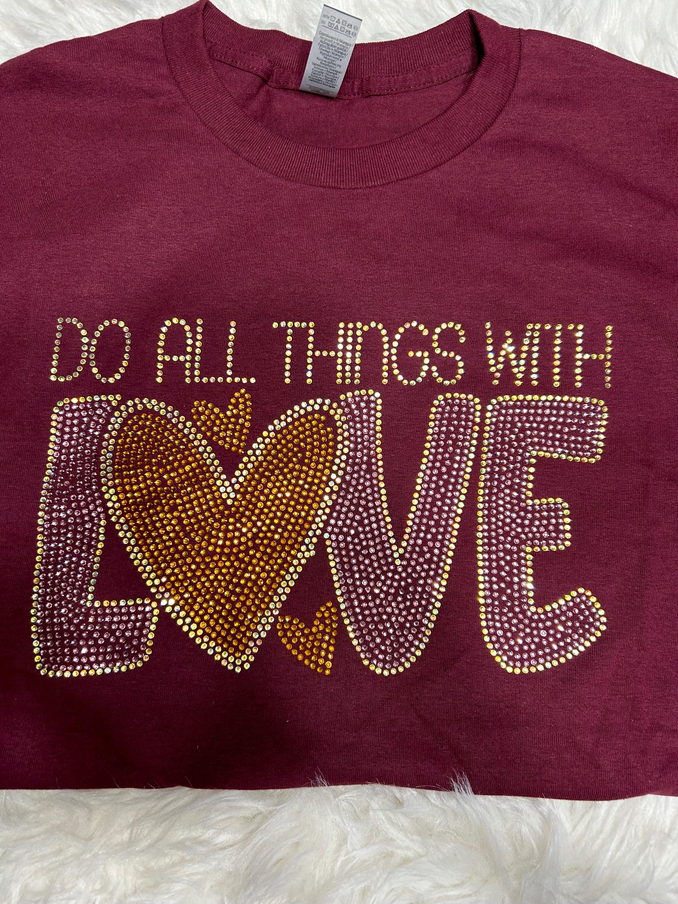 Love SS10 Rhinestone Template - Etsy