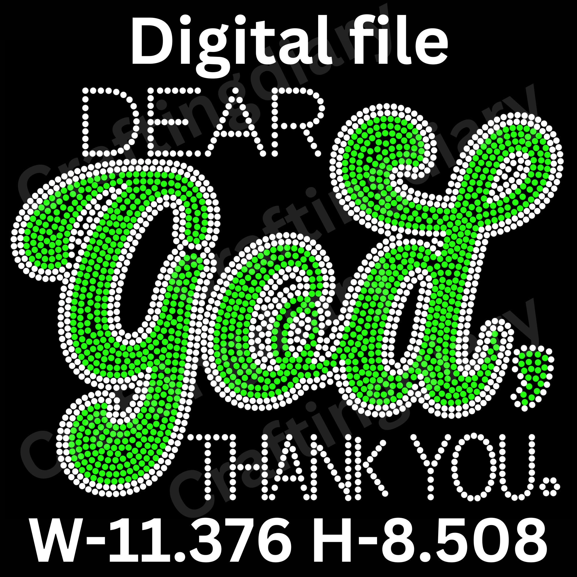 Rhinestone Digital Template SS10 - Etsy