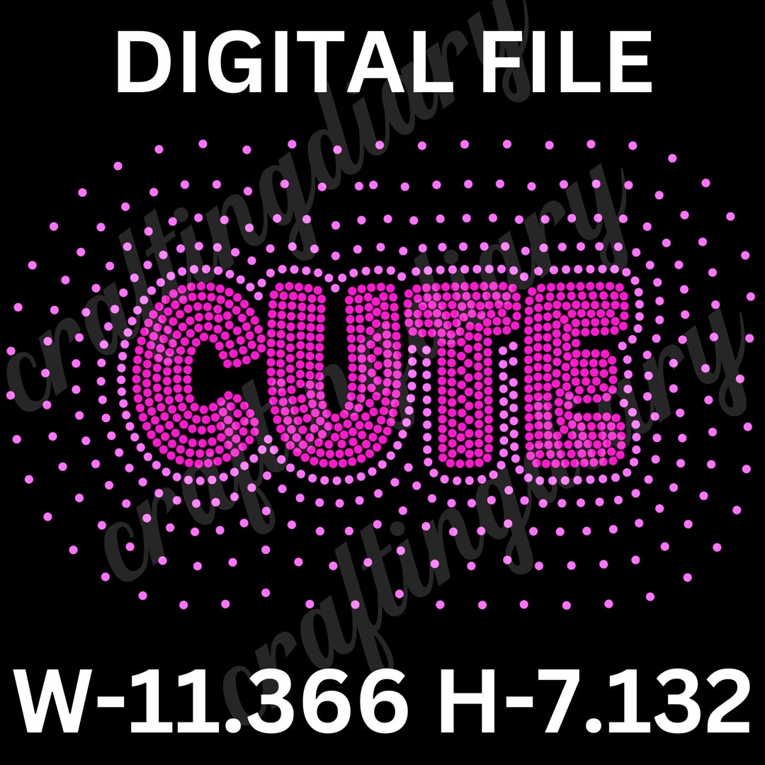 Rhinestone Digital Template || Bling Template for Beginners - Etsy
