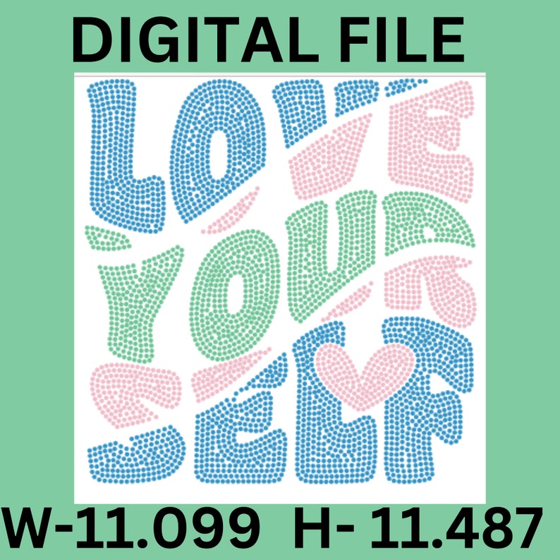 Rhinestone Digital Template (digital Download Only) - Etsy