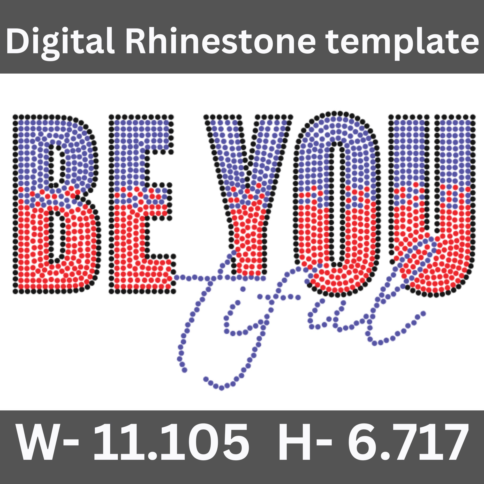 Rhinestone Digital Template digital Download Only - Etsy
