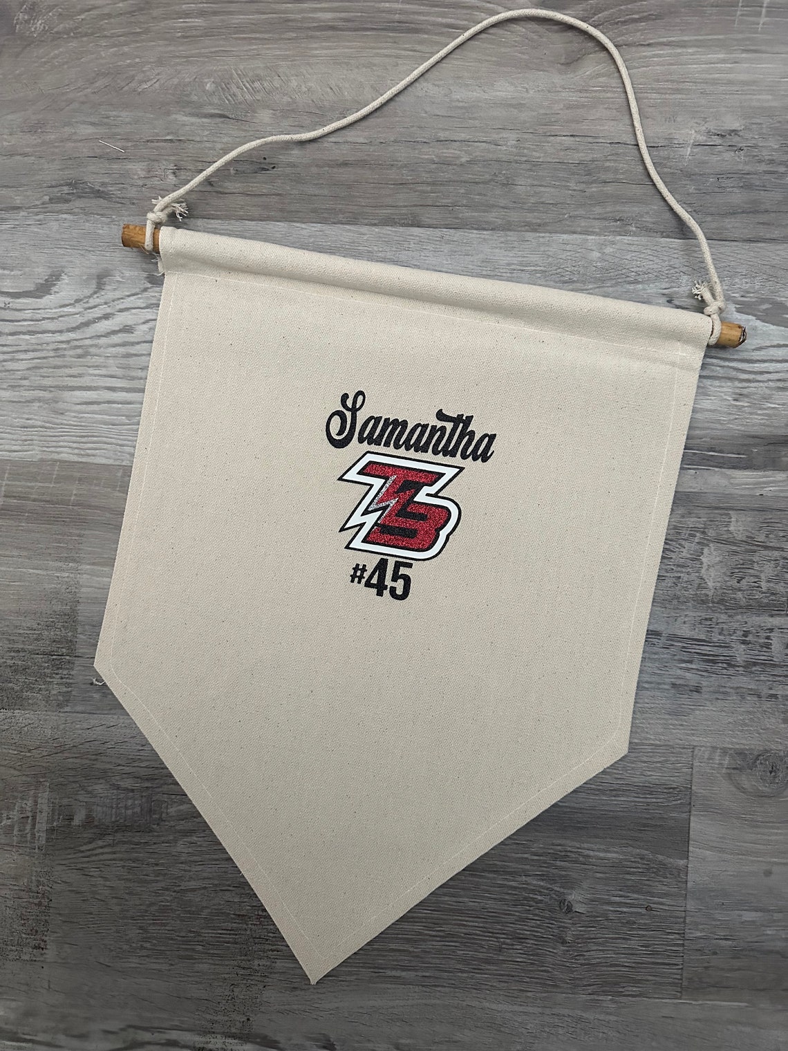 Hanging Pin Holder/ Banner With CUSTOM Team Logo - Etsy