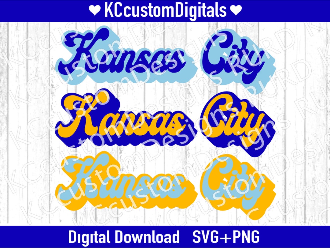 Kansas City Baseball Retro SVG PNG, KC Baseball Svg, Kansas City ...
