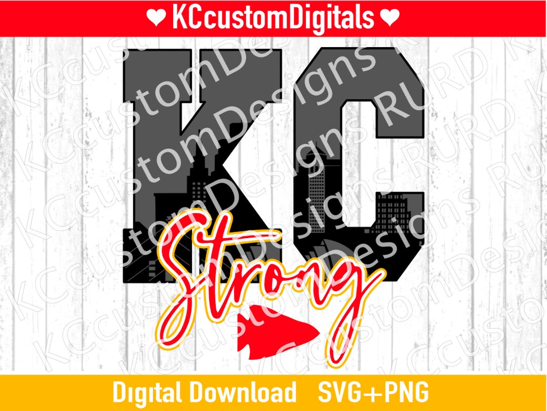 Kc Strong Skyline SVG PNG, Kc Football Svg, Kansas City Football Svg ...