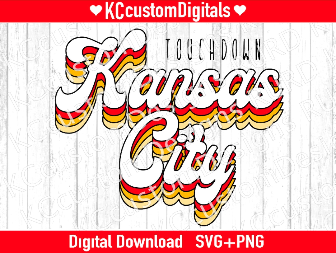 Touchdown Kansas City SVG PNG, KC Football Svg, Kansas City Football ...