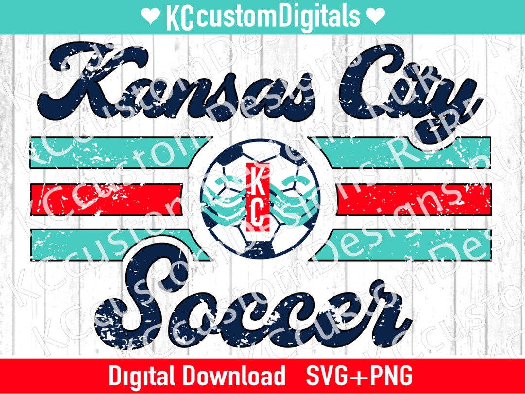 Kansas City Soccer Retro SVG PNG, KC Soccer Svg, Kansas City Soccer Svg ...
