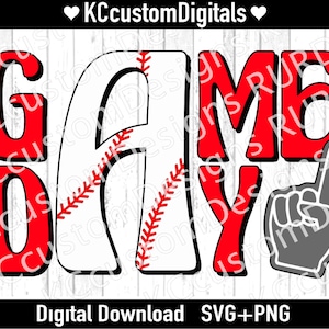 Game Day Red Baseball SVG PNG, Game Day Svg, Baseball Svg, Spirit ...