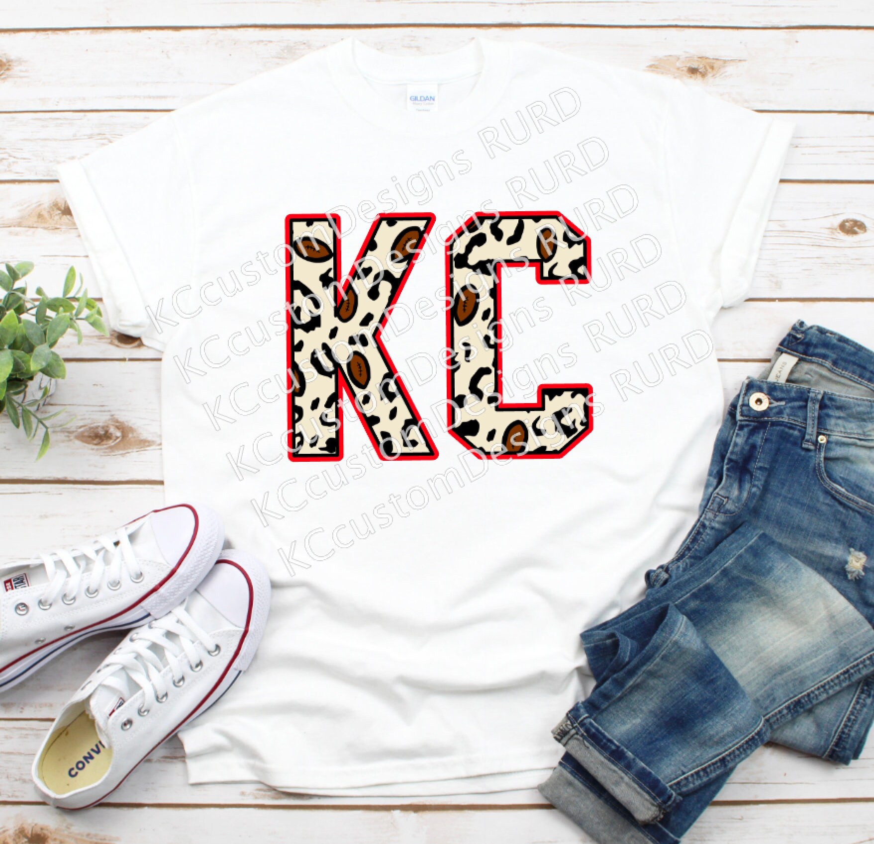 Kansas City Football Leopard Pattern SVG PNG, Kc Football Svg, Kansas ...