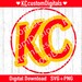 Come on Kansas City It's Game Day Red and Yellow KC SVG Png, KC ...