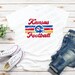 Kansas Football Retro Distressed PNG, KS Football Svg, Kansas Football ...